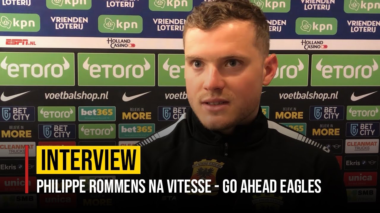 𝗜𝗻𝘁𝗲𝗿𝘃𝗶𝗲𝘄 💬 | Philippe Rommens | Vitesse - Go Ahead Eagles - YouTube