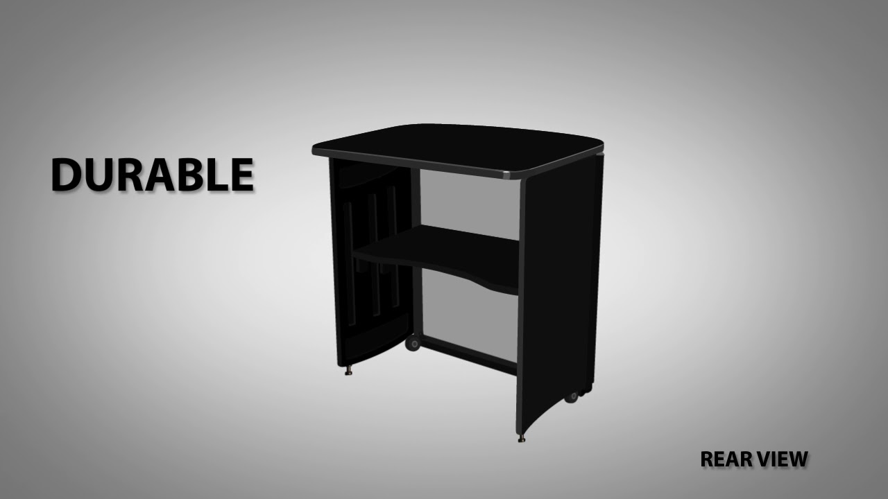 Portable Demo Roll and Fold Kiosk by Modernistic - YouTube