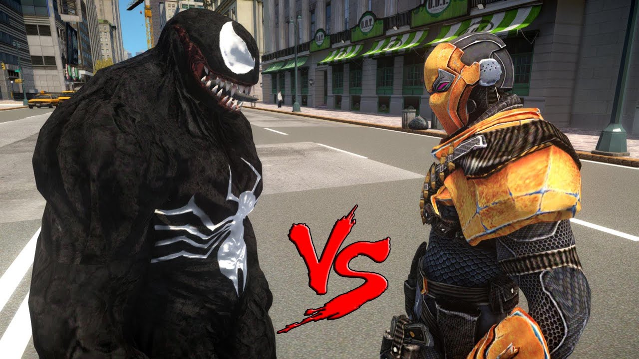 Deathstroke vs Venom - EPIC BATTLE - Grand Theft Auto - YouTube