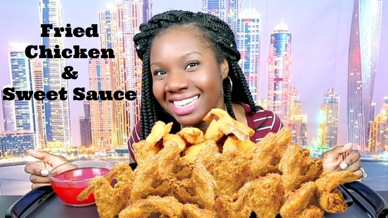 Fried Chicken & Sweet Sauce | The Chomp Queen - YouTube