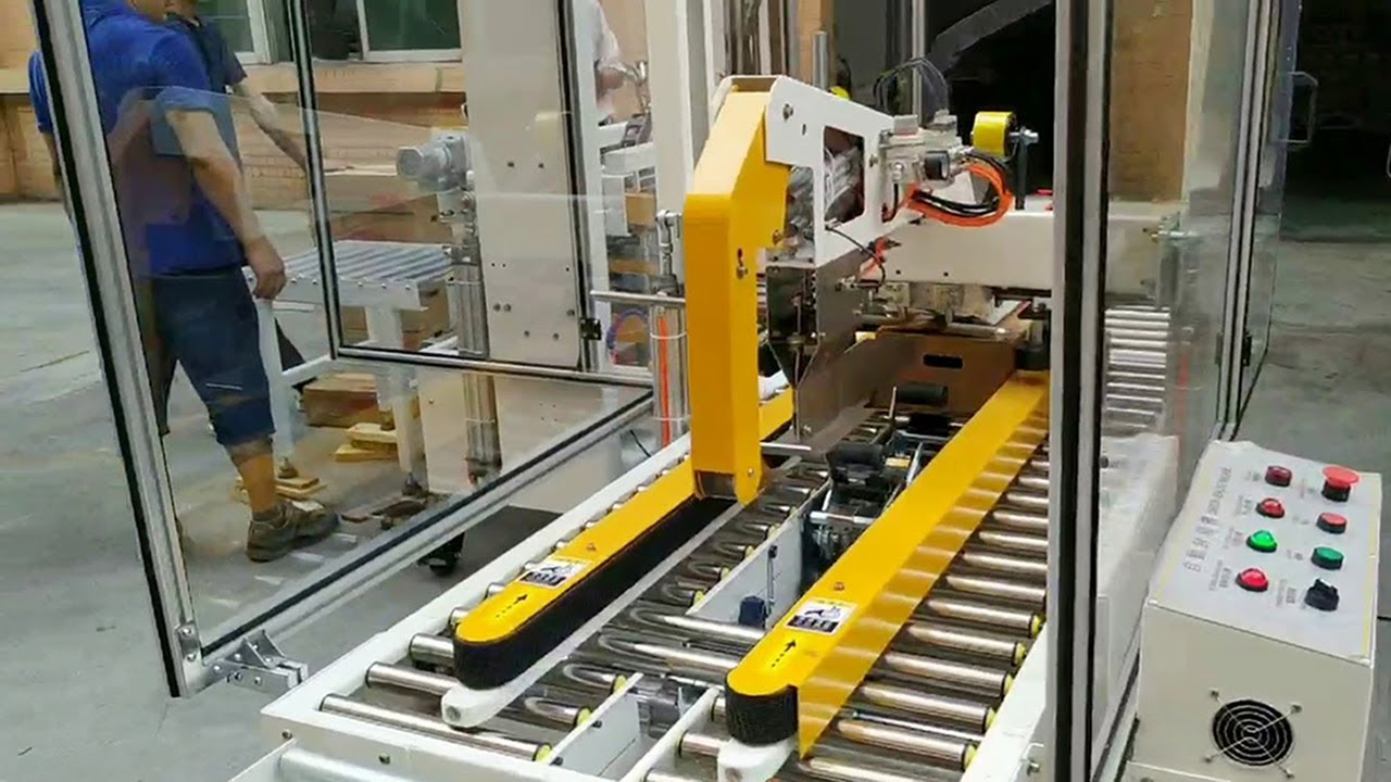 fully automatic H type carton sealer tapes sealing equipment customized ...