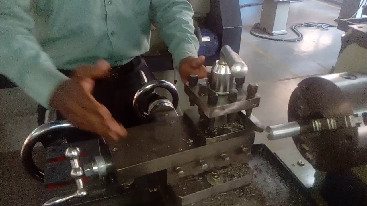 Lathe machine Tapper turning operation [ NAVEEN M INSTRUCTOR ] SJBIT ...