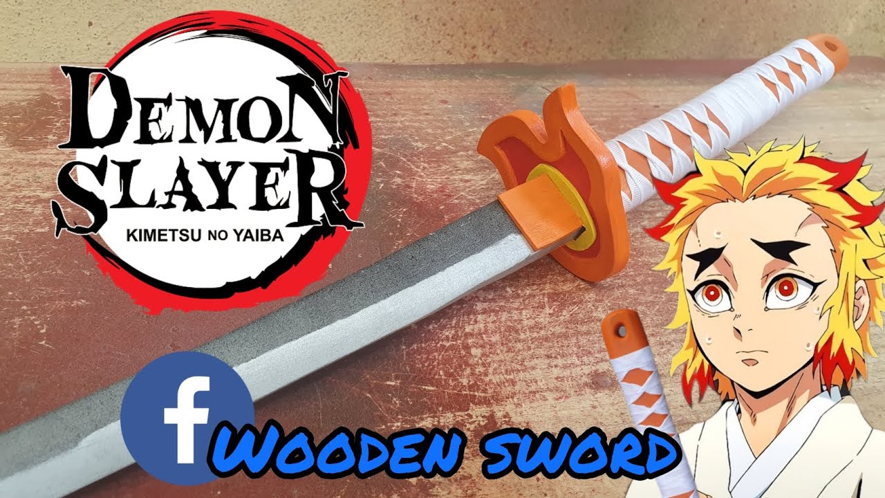 COMO HACER La katana de rengoku senjuro🔥| kimetsu no yaiba | DIY - YouTube