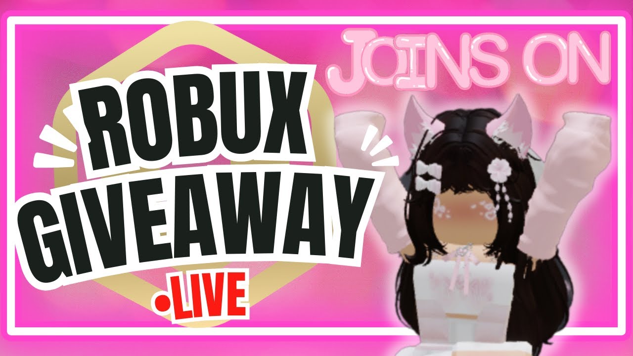 🔴ROBLOX GIVE AWAY ROBUX AT THE END OF THE LIVE FOR TWO WINNERS (JOINS ...