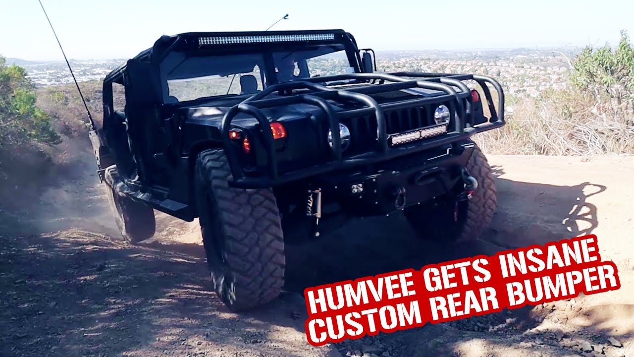 HUMVEE GETS INSANE REAR BUMPER - YouTube