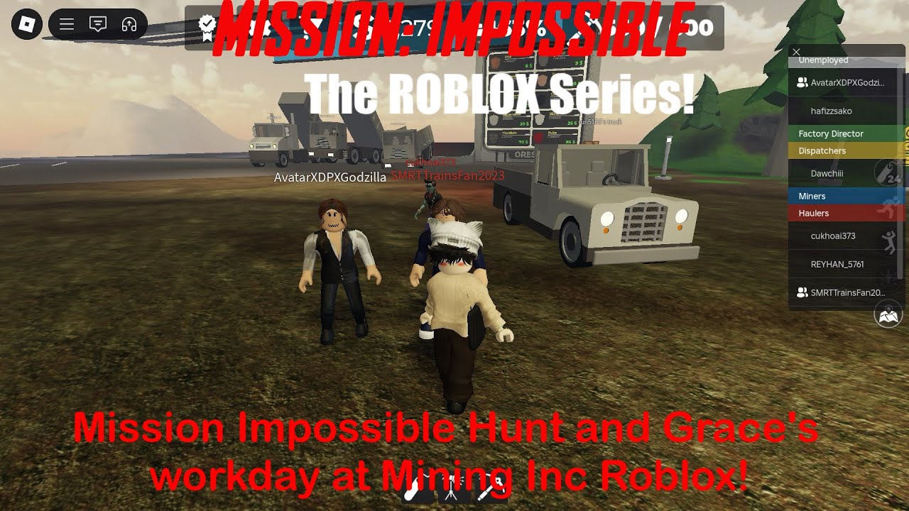 Mission Impossible Hunt and Grace's workday at Mining Inc Roblox! - YouTube
