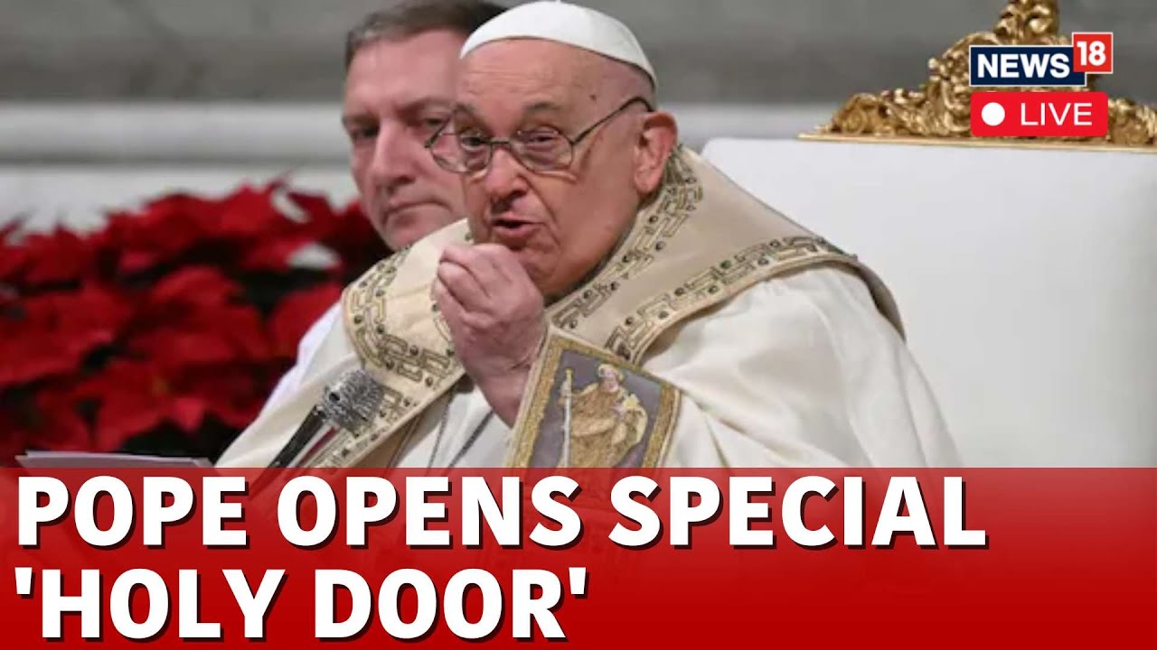 LIVE: Pope Francis Opening Holy Door | Pope Francis LIVE Mass Today ...