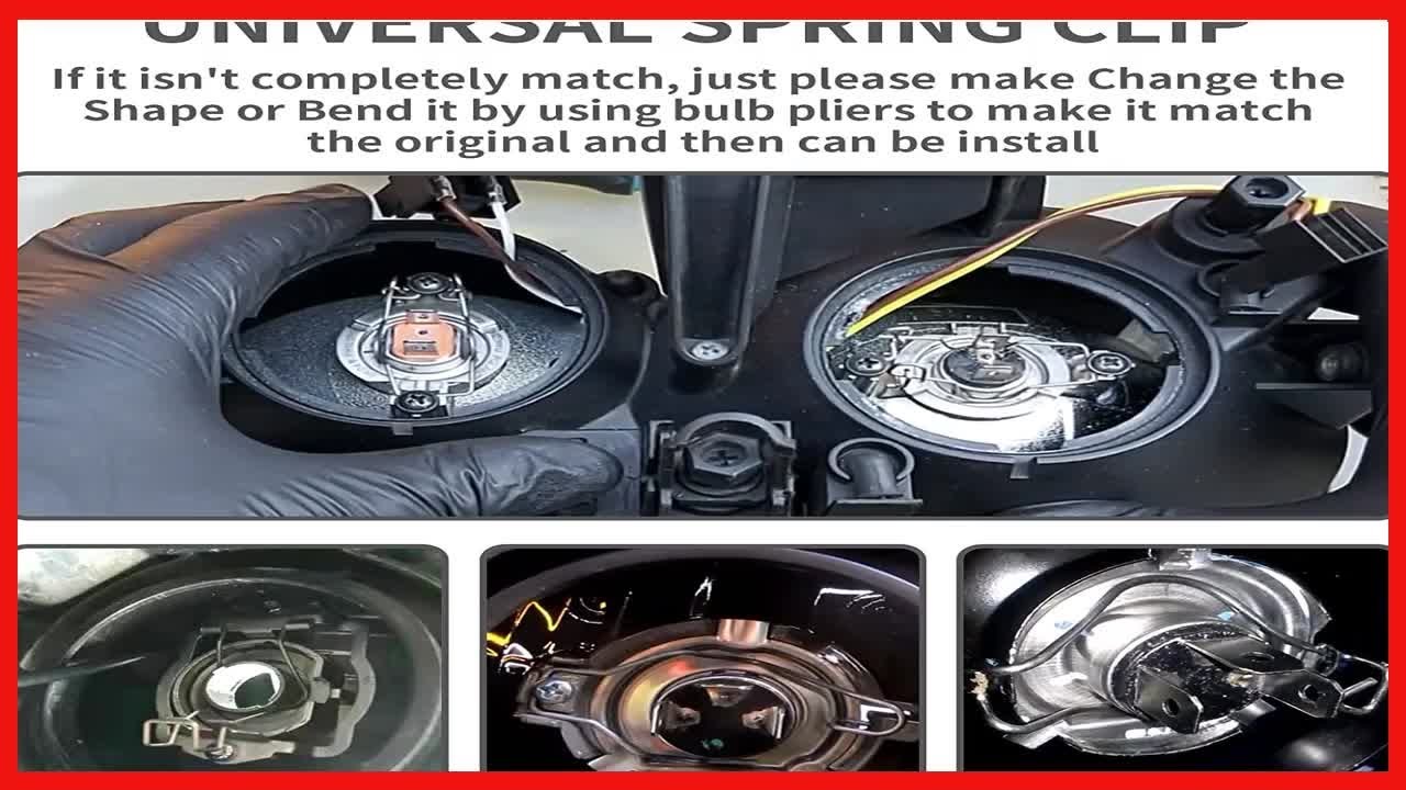 Great product - Bulb Retaining Spring Clips for H1/ H3 /H4 /H7 - 9 PCs ...
