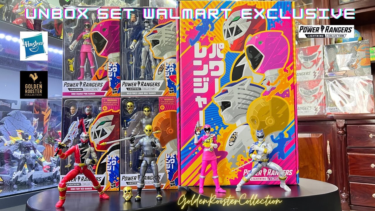 Mở hộp Set 4-Pack Walmart Exclusive Power Ranger Lightning Collection ...