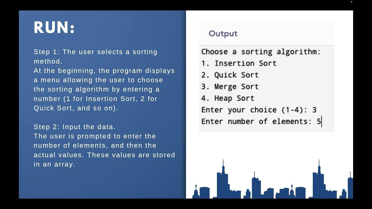 DEMONSTRATION OF DIFFERENT SORTING ALGORITHMS - YouTube