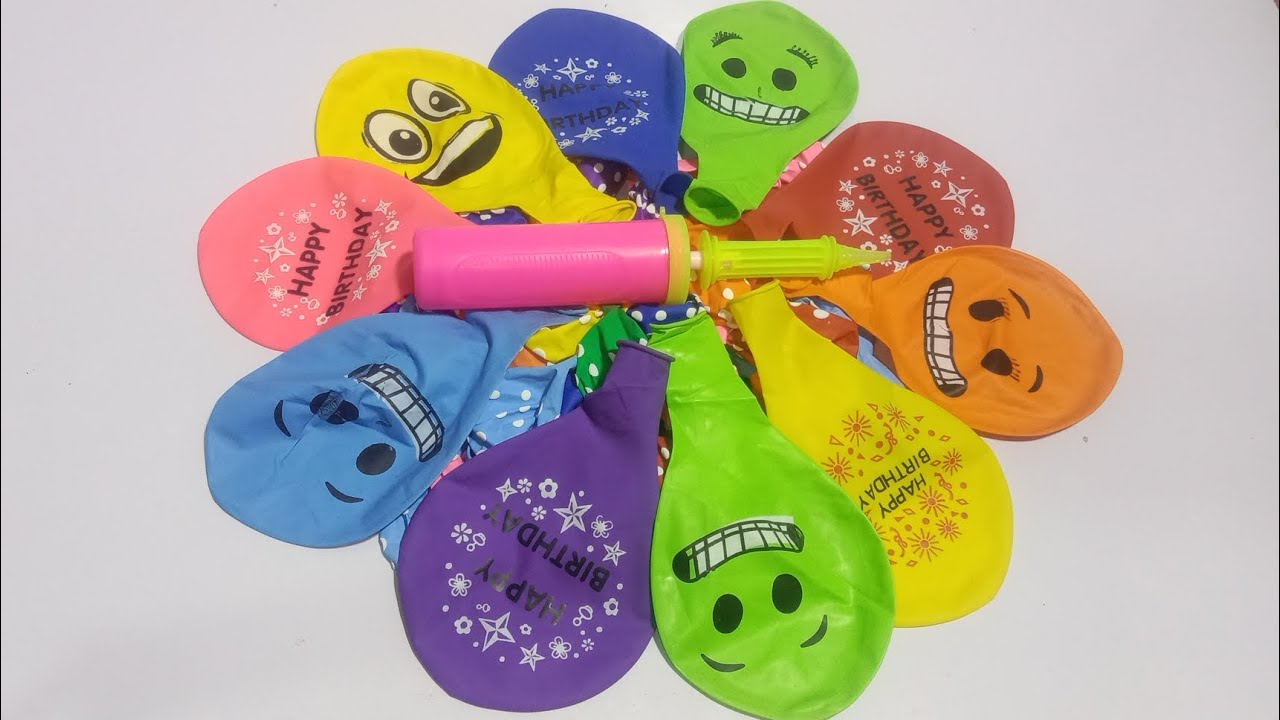 Lots of Big Colorful Balloons With Play and Fun ||colourful balloon ...