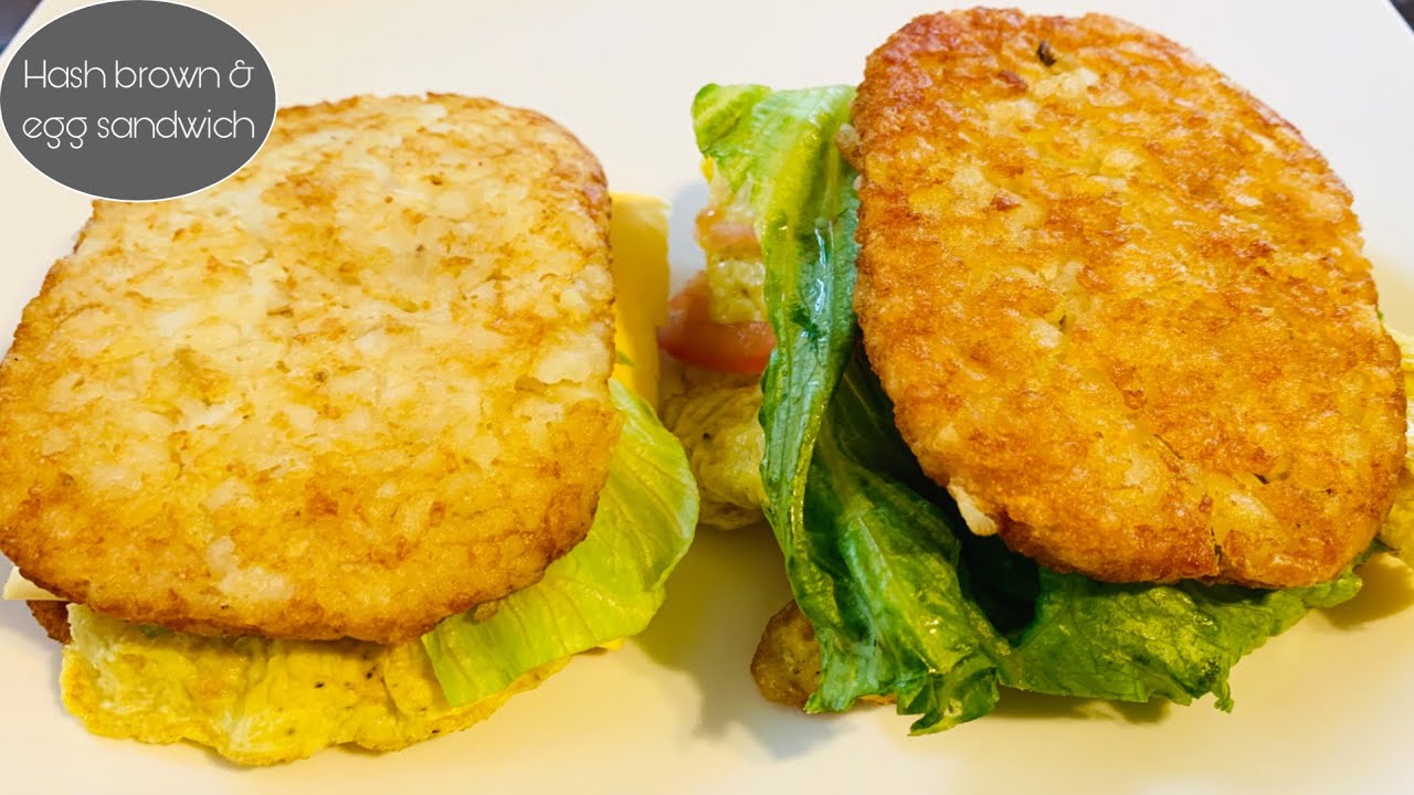 Hash Brown & Egg Sandwich//স্যান্ডউইচ // Hash Brown Breakfast sandwich ...