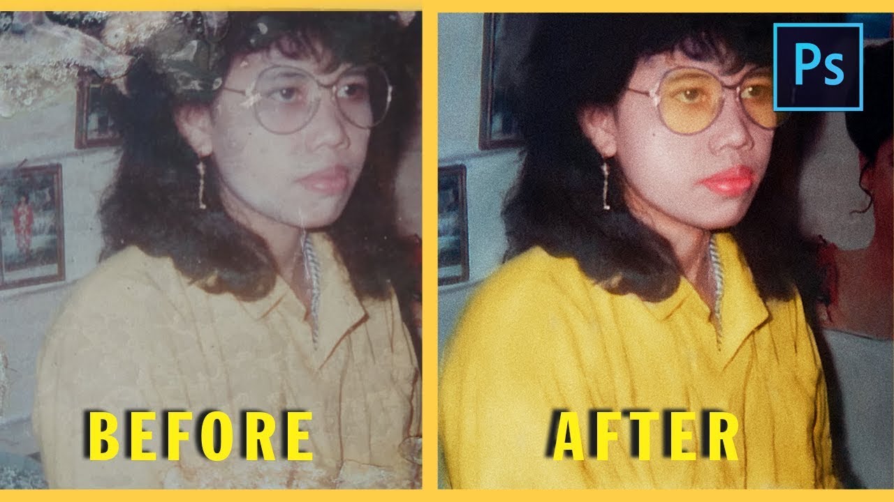 [Photoshop Tutorial] How to RESTORATION and RETOUCHING OLD PHOTO using ...