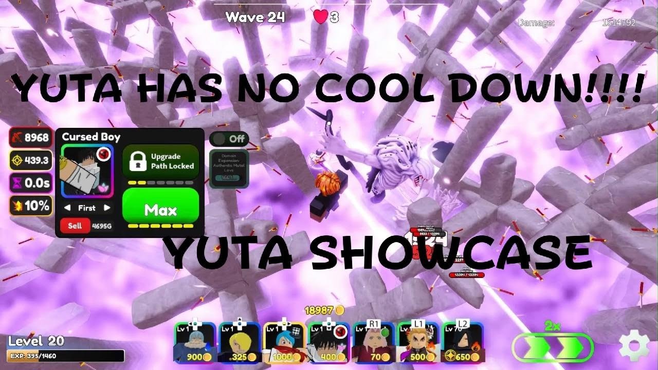 YUTA SHOWCASE NEW INF META Anime Crossover Defense - YouTube