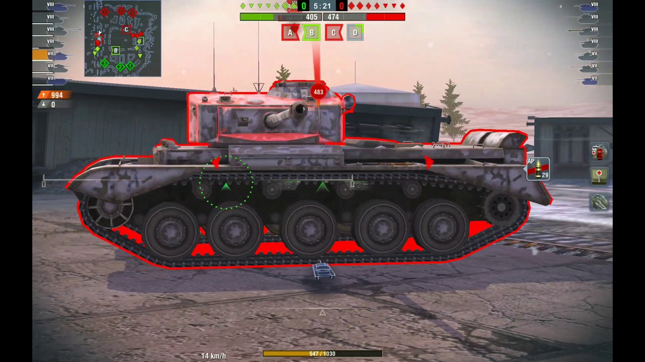 WoT Blitz---AMX AC 46 aced by capping (no sound) - YouTube