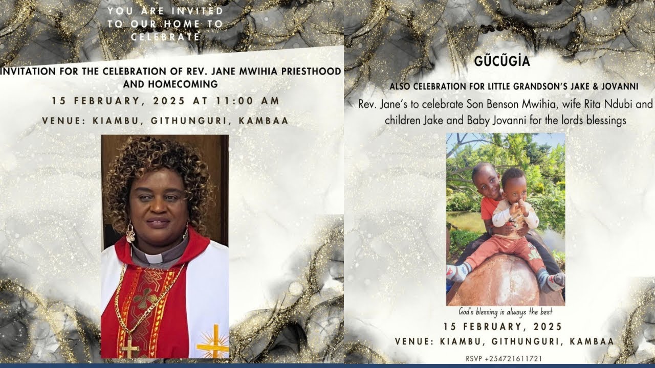 Rev Jane Mwihia Priesthood and Hoomecoming & Gucugia Jake & Giovanni ...