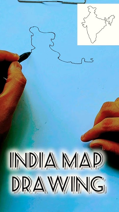 🔥India Map | India Map Drawing | India Map Kaise Banaye | Easy Tricks # ...