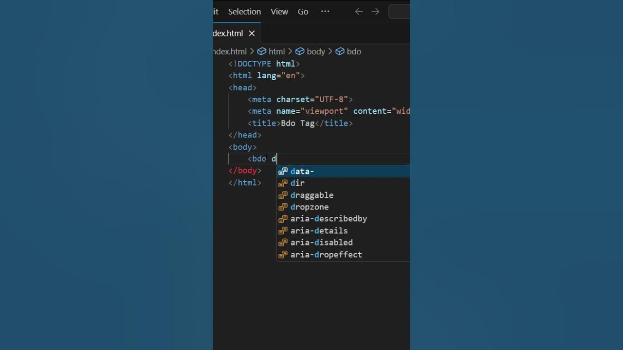 BDO Tag Using the HTML and CSS || Web Creator || Full Stack Developer || Coding || Web Developer ...
