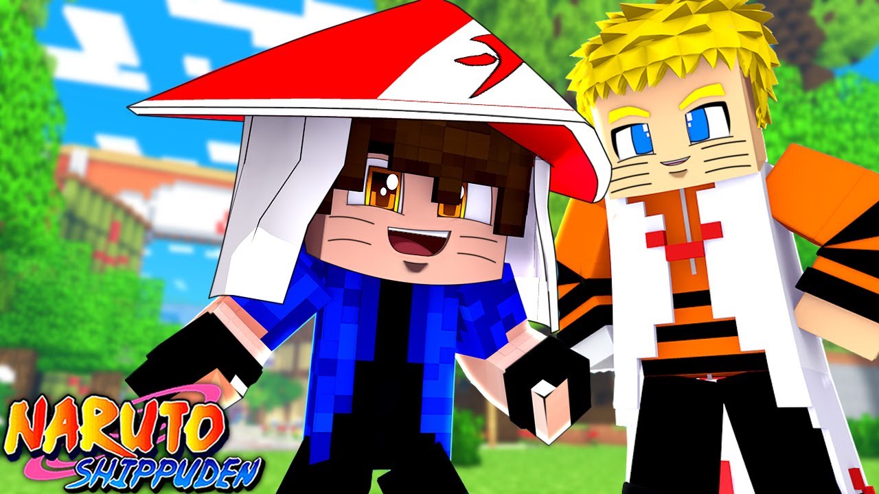 VIREI HOKAGE POR UM DIA em KONOHA ! NARUTO MINECRAFT MOD - YouTube