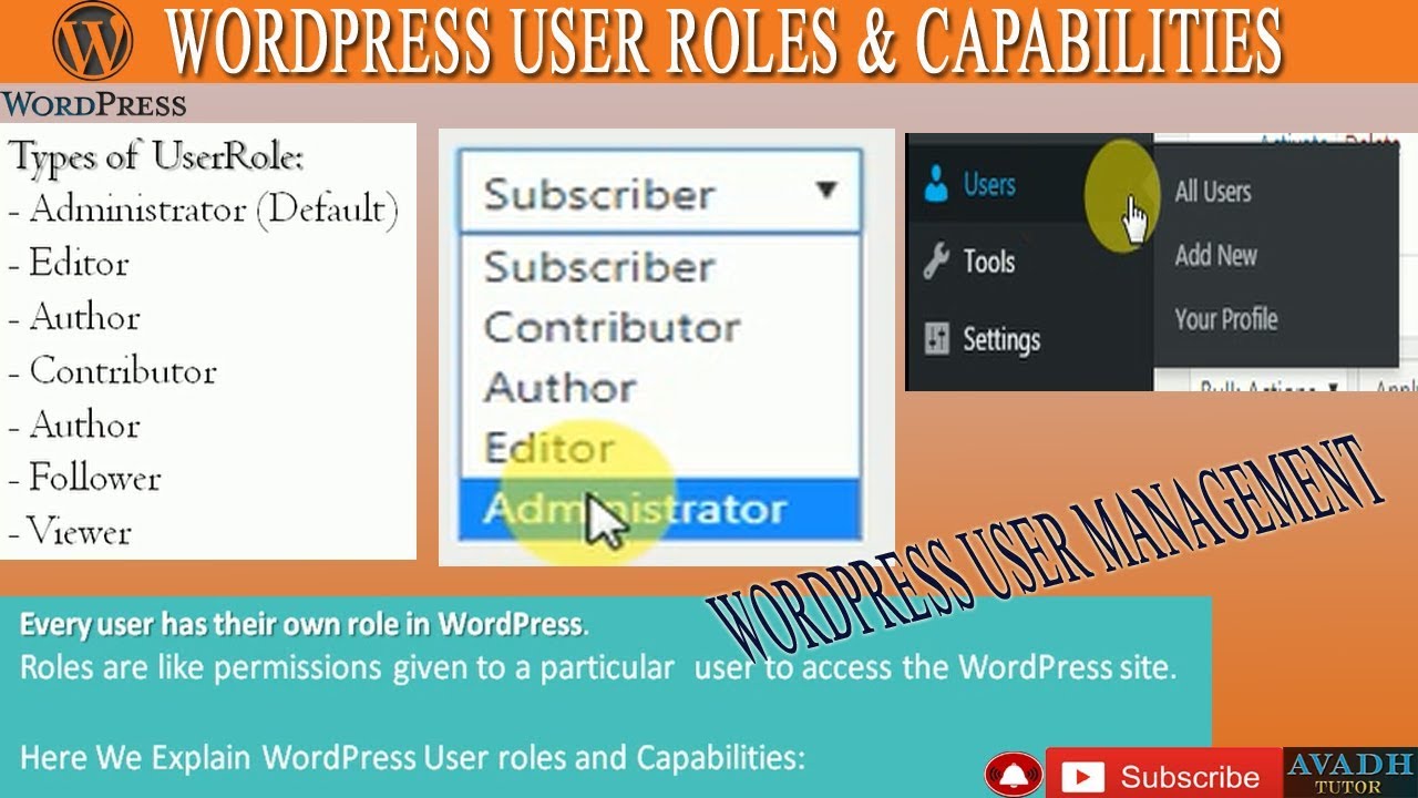 how to create new users in wordpress || user management in wordpress ...