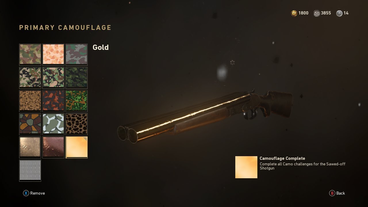 Sawed-Off Shotgun GOLD CAMO | Call of Duty: WWII - YouTube