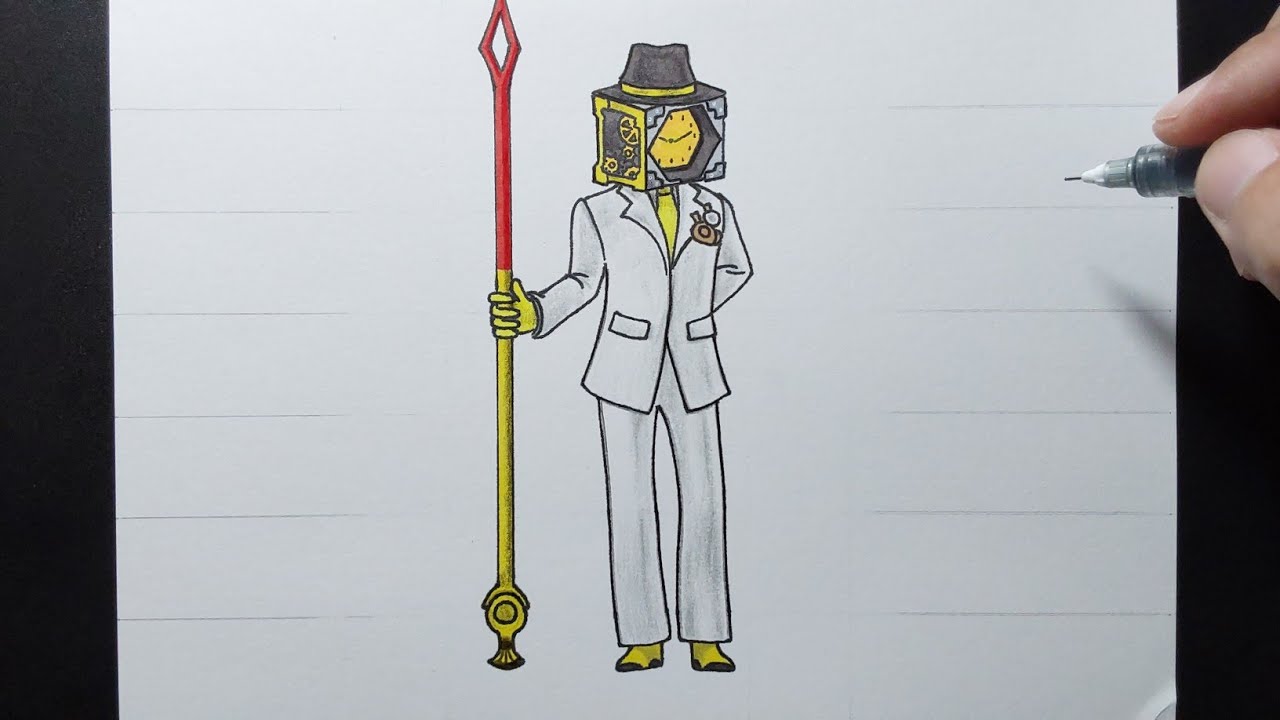 How to draw Elite Clockman in Skibidi Toilet Multiverse 011 - YouTube