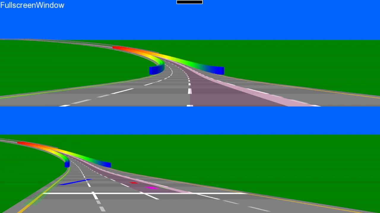 Faux Car (v0.2.5) - new pseudo 3D road tests - YouTube