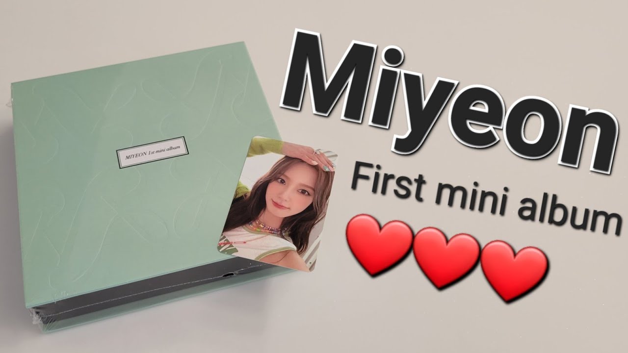 Miyeon First mini album Unboxing 美延個人專輯開箱 - YouTube