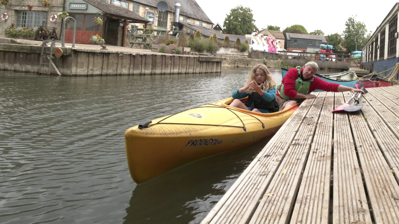 Double Kayak Entering and Exiting - YouTube