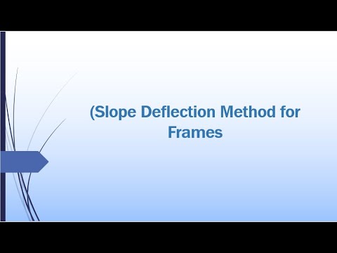 Slope Deflection Method-Frame - YouTube