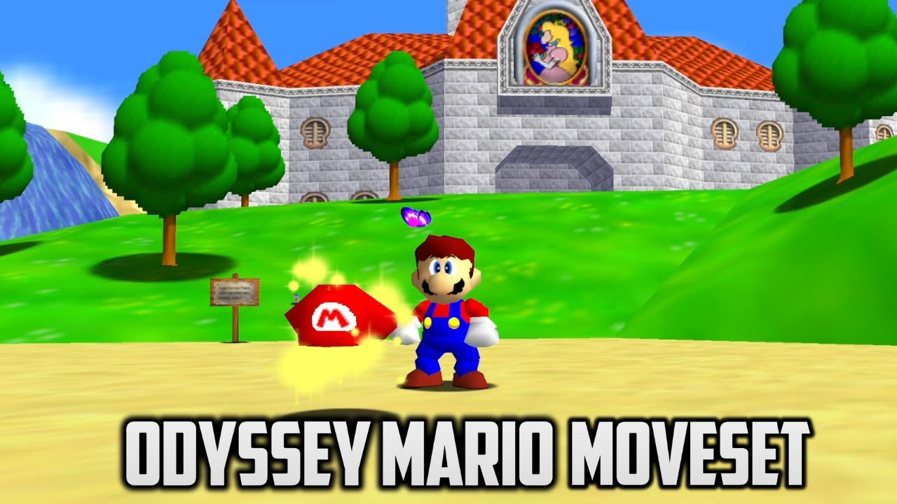 ⭐ Super Mario 64 PC Port - Odyssey Mario's Moveset: Rebirth - YouTube