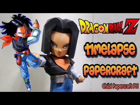 Dragon Ball Z Chibi Android 17 Full Build DIY Papercraft Tutorial - YouTube