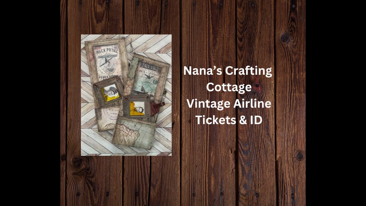 COME CRAFT WITH ME -- LET'S MAKE A VINTAGE AIRLINE TICKET & ID - YouTube