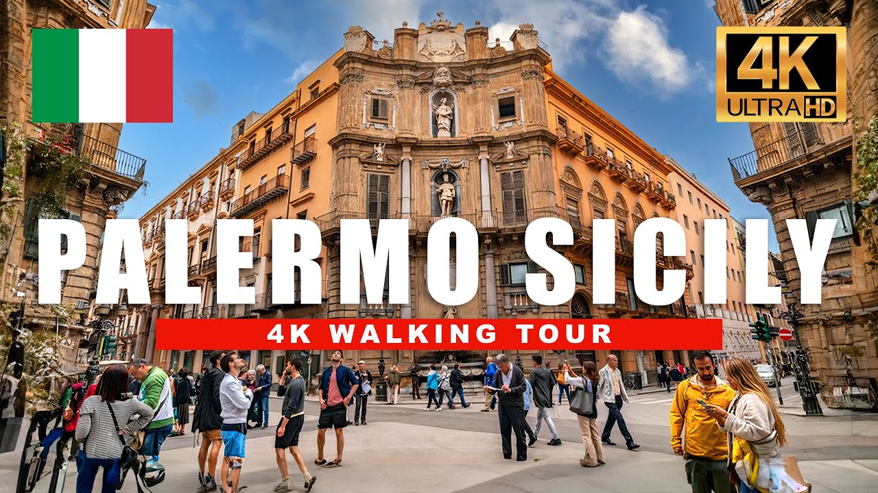🇮🇹 Palermo, Sicily Walking Tour - Italy City Walk | 3 HOURS with ...