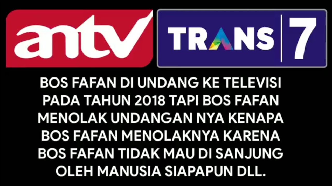BOS VAVAN TIDAK MAU DI undang TV ini buktinya - YouTube