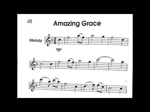 Amazing Grace, Flute duet (practice guide) - YouTube
