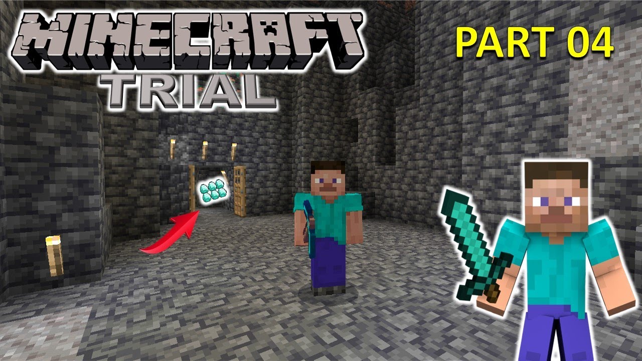 Minecraft trial survival gameplay || Part 04 || Minecraft trial kaise ...