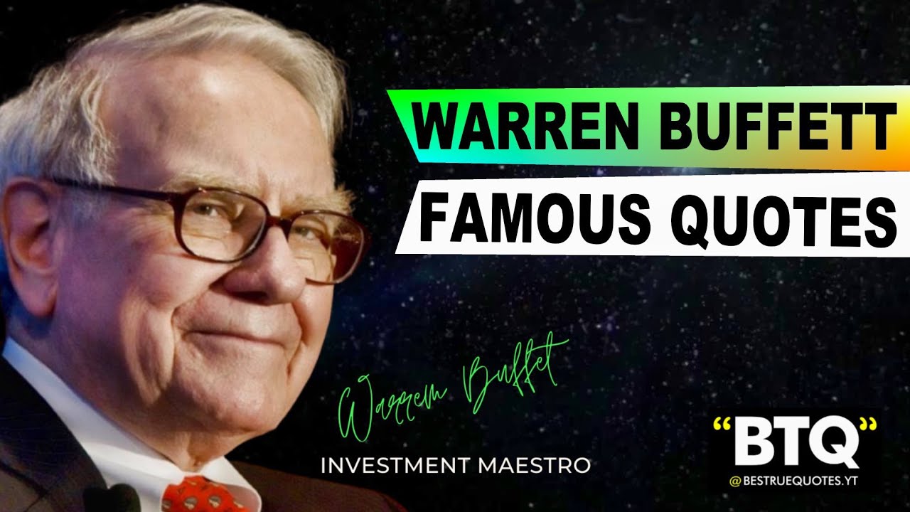 Warren Buffett Biggest Quote To Inspire Success, Freedom Life and ...