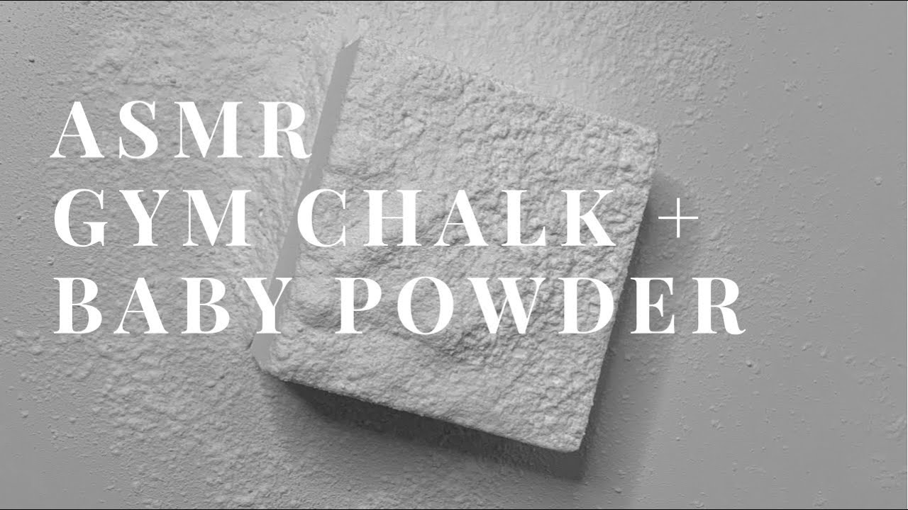 ASMR Gym Chalk + Baby Powder - YouTube