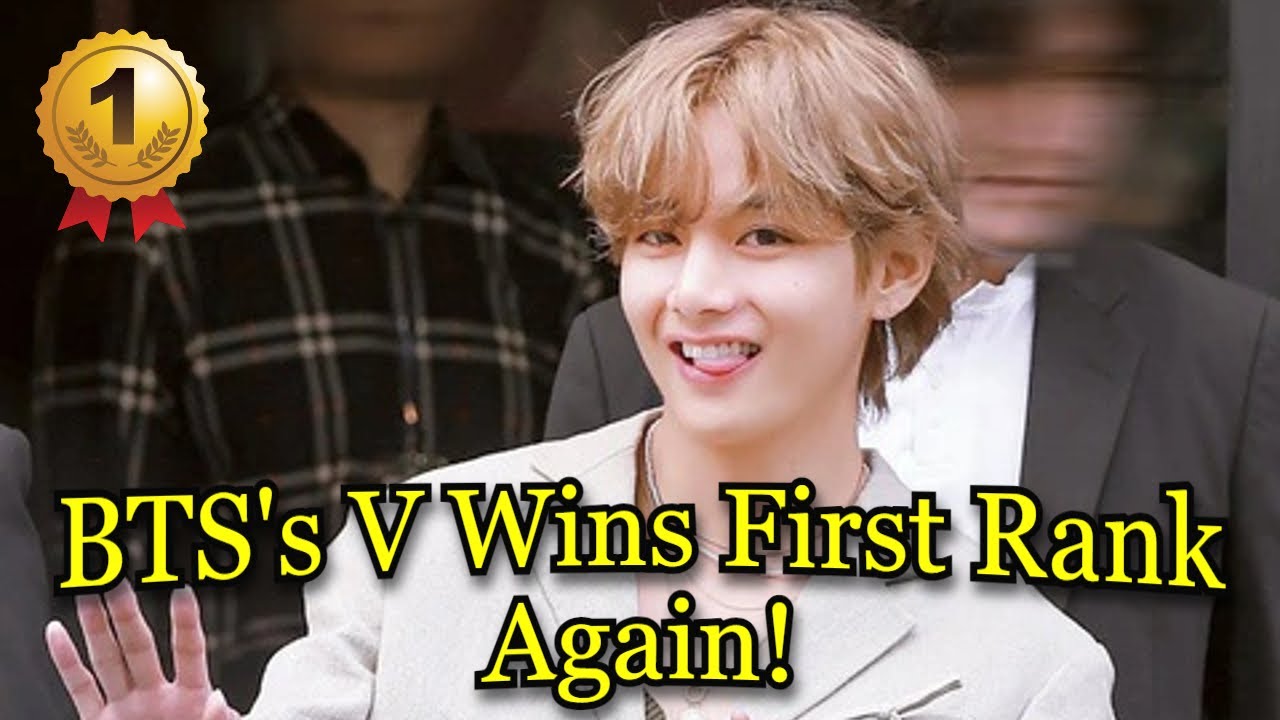 BTS's V Wins First Rank Again! - YouTube