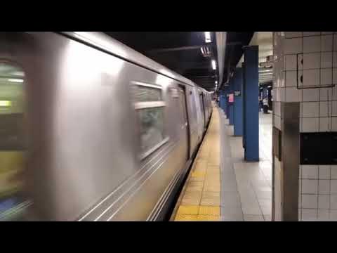 MTA IND Throwback: Jamaica 179 St Bound R46 (F) Train Leaving Broadway-Lafayette St - YouTube