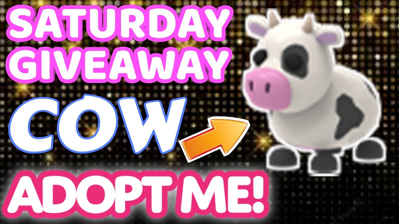 Adopt Me Cow Saturday GIVEAWAY ! + Turtle Winner ! - YouTube