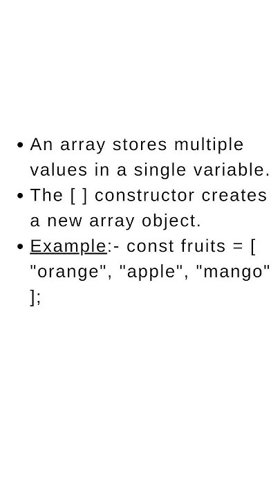 Javascript Array Javascript Javascripttutorial Css Htmltutorial