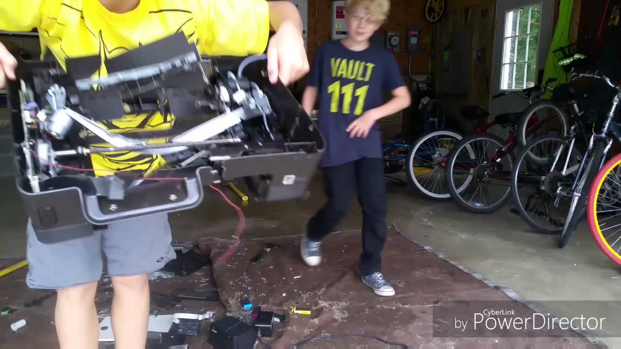 Printer gets smashed - YouTube