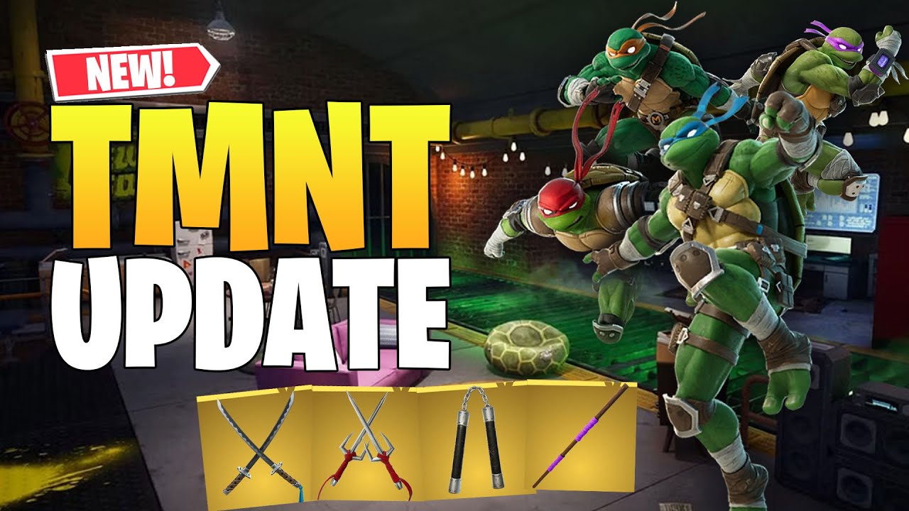 *NEW* TMNT Fortnite Update (Battle Pass, Skins, Weapons, Emotes) - YouTube