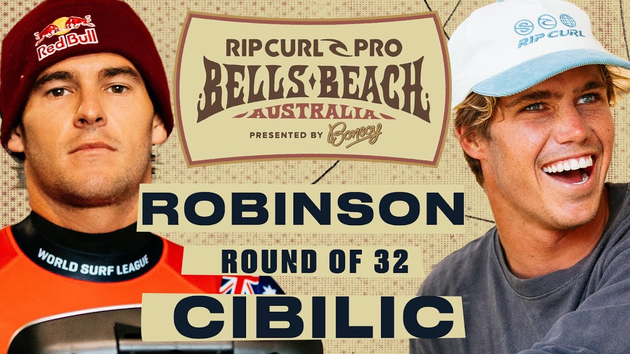 Jack Robinson vs Morgan Cibilic | Rip Curl Pro Bells Beach 2024 - Round ...