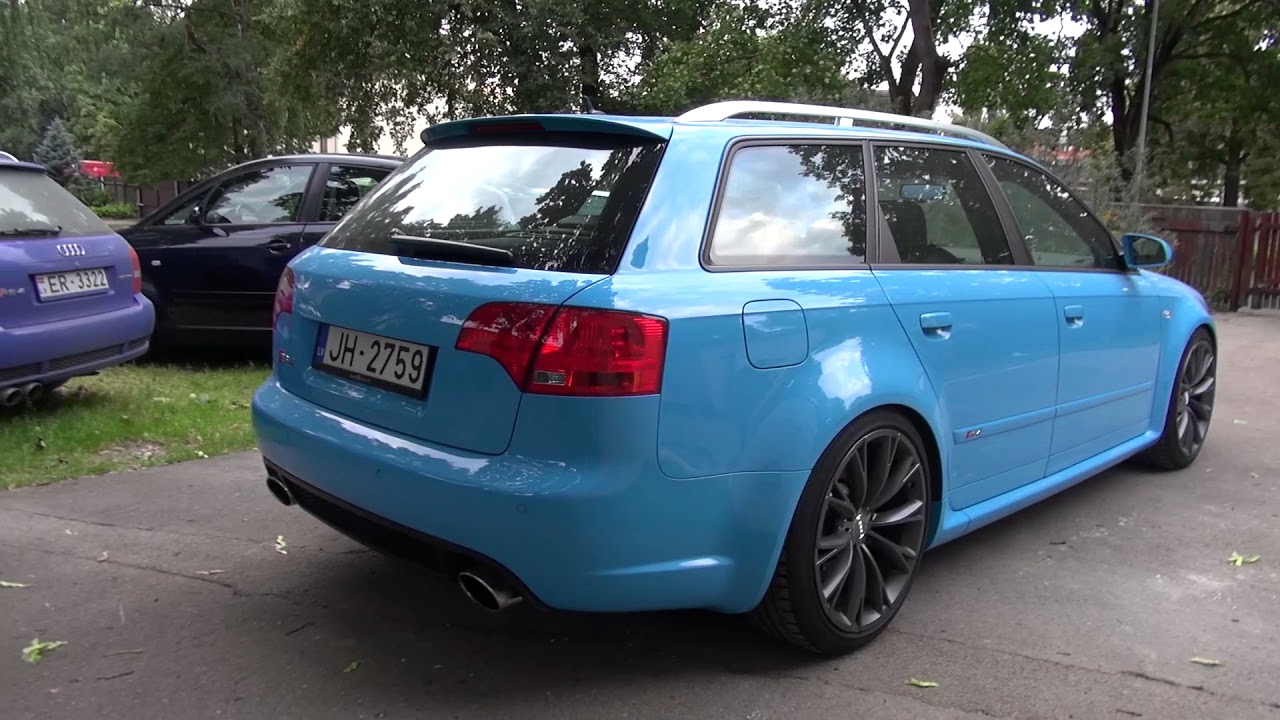 Audi RS4 Blue - YouTube