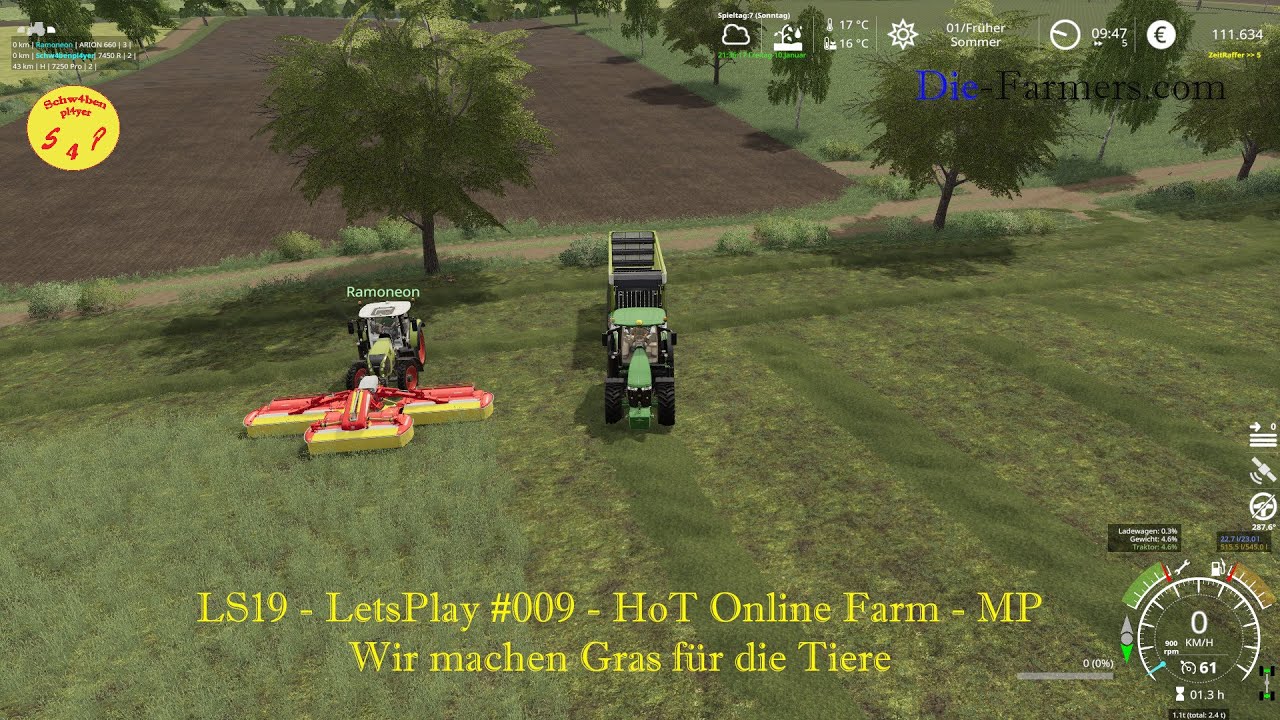 LS19 - LetsPlay #009 – HoT Online Farm – MP und Season – Gras für die ...
