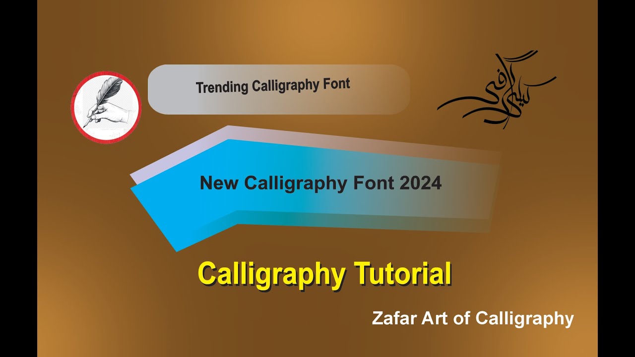 trending calligraphy font 2024 #art - YouTube