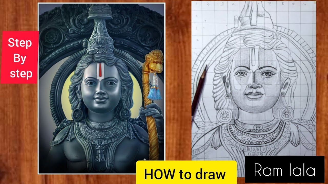 Ram lala drawing| sketch drawing | how to draw Ram lala.| drawing - YouTube